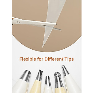 Kootek Piping Bags Disposable 16 Inch 100pcs with EBook, Anti Burst Thicken Pastry Bags, Icing Piping Bags for Cookie Cake Frosting Decorating Baking Supplies