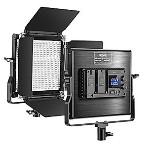Neewer Upgraded 660 LED Video Light, Dimmable Bi-Color 3200K~5600K CRI 96+ LED Panel Light with LCD Screen, U-Mount Bracket and Barndoor for Studio Photography, YouTube Video Shooting (NL660S)