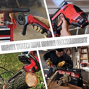 2PACK CMCB206 6000mAh Lithium ion Replacement Battery Compatible with Craftsman 20V Battery CMCB202 CMCB204 CMCB201 CMCB209 CMCB205 CMCS500 V20 Series Cordless Power Tool(Only for V20 Series)(Red)