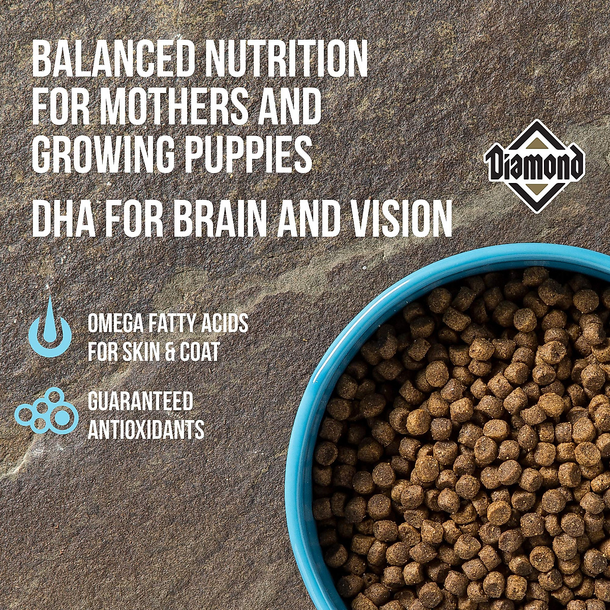 Diamond Premium Recipe Complete And Balanced Dry Dog Food For Growing Puppies, 40Lb