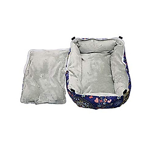 Wontee Guinea Pig Bed Warm Hammock Snuggle Bed for Young Guinea Pig Small Ferret Rat Sugar Glider Squirrel (Blue Elk)