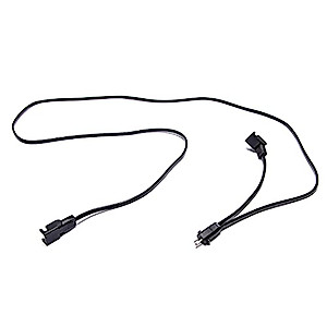 Okin Extended Cable for Power Recliner Lift Chair, Splitter Cord 2-Pin Y Cable Replacement (one is 55 inch, one is 8 inch) for 2 Motors and Power Supply