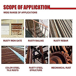 100ml Rust Converter Ultra, Car Chassis Rust Converter, Anti-rust Rust Remover Repair Protect, Multi-Functional Car Metallic Paint Anti-Rust Chassis Universal Rust Converter Gel with Brush (1pcs)