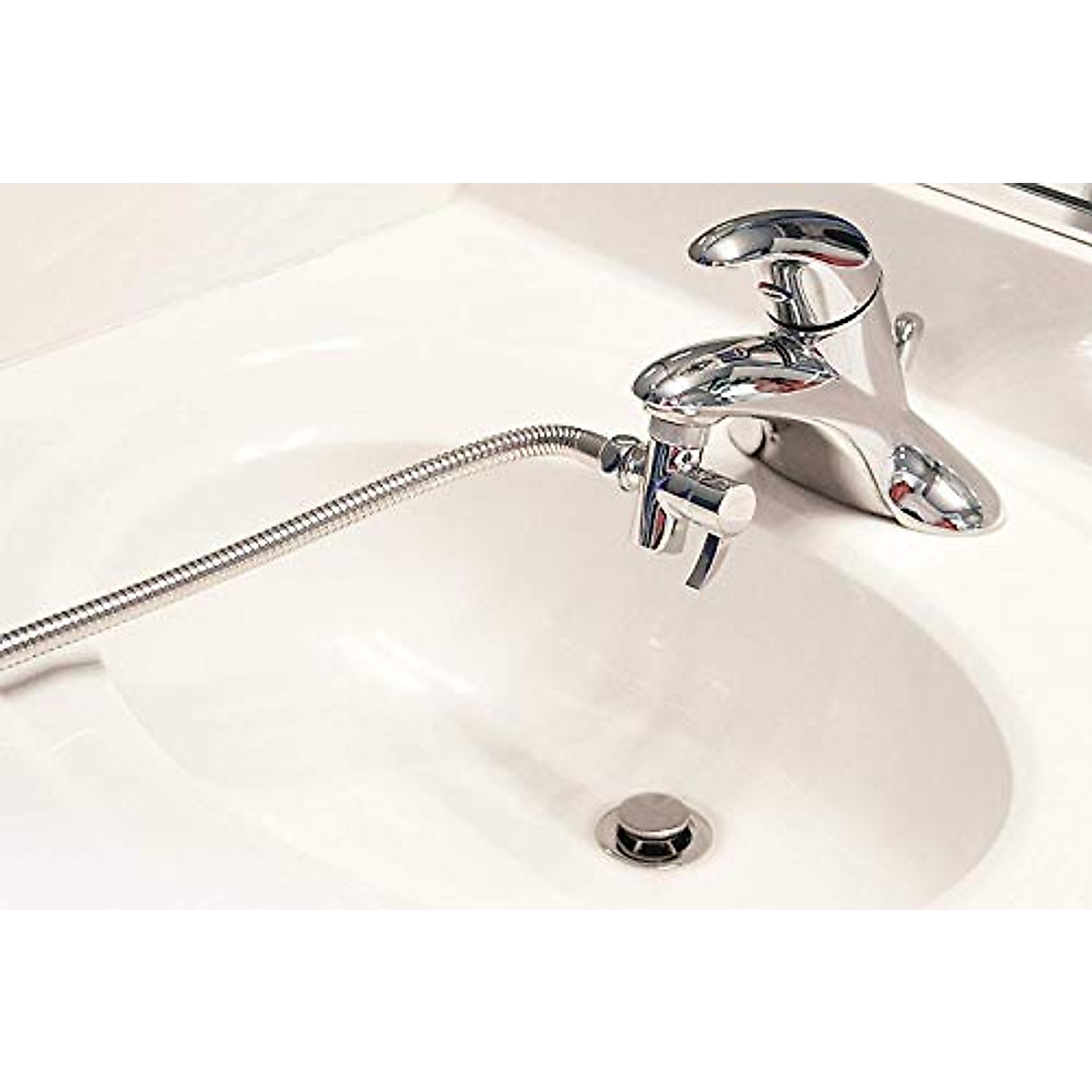 SmarterFresh Faucet Diverter Valve With Aerator and Male Threaded Adapter, Faucet Adapter for Hose Attachment, Faucet Connector for Water Diversion