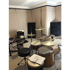 Audimute Sound Absorption Sheet | Sound Dampening Blanket - Soundproofing Sheet - Reduce Noise - Acoustic Foam Alternative | - (Black)