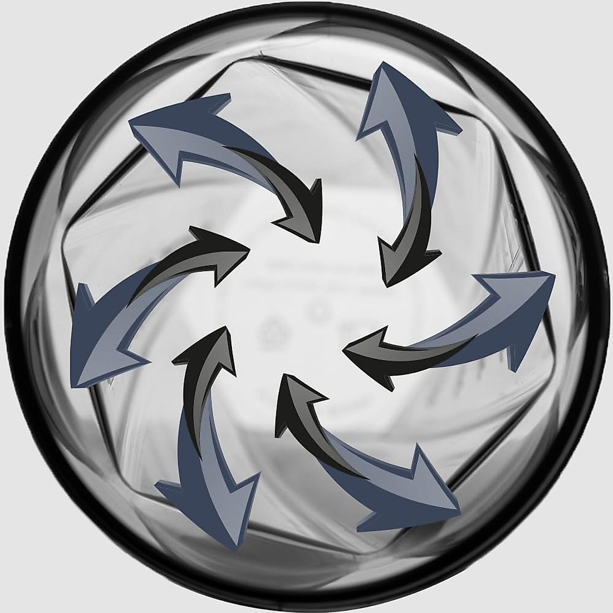 HELIMIX 2.0 Vortex Blender Shaker Bottle Holds upto 28oz | No Blending Ball or Whisk | USA Made | Portable Pre Workout Whey Protein Drink Shaker Cup | Mixes Cocktails Smoothies Shakes | Top Rack Safe