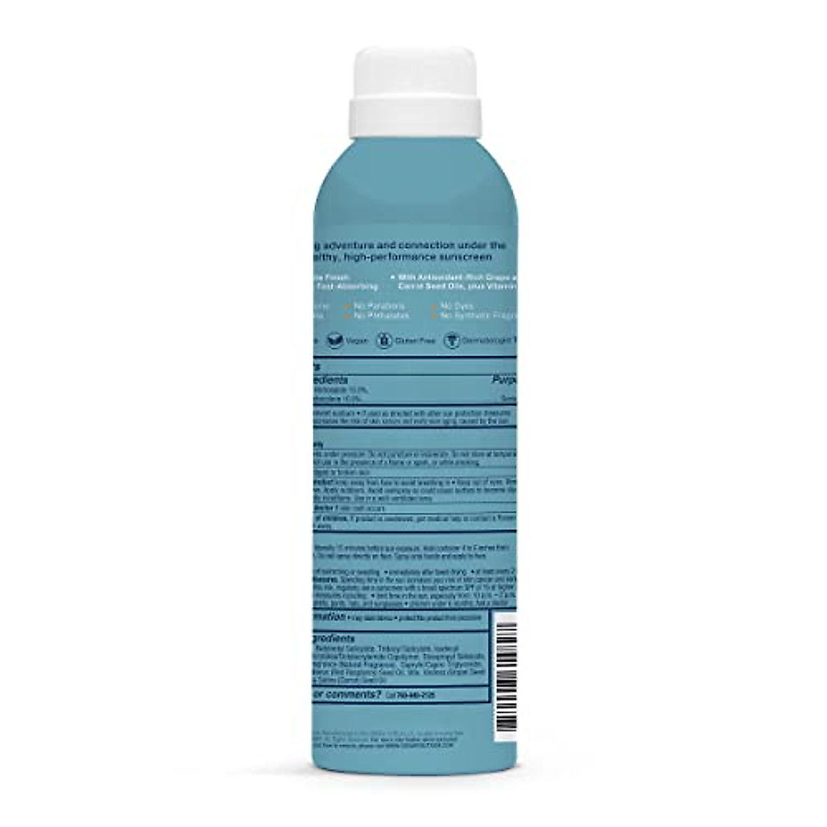 Bare Republic Clearscreen Sunscreen SPF 100 Sunblock Spray, Water Resistant with an Invisible Finish, 6 Fl Oz