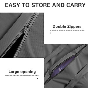 Vailge Storage Bag, 60Lx20Wx28H, Grey, Synthetic Fabric with Waterproof Coating, Zipper, Outdoor Furniture Cushion and Cover Storage Protection, 50 pounds Load Capacity