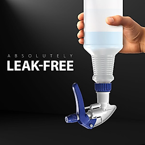 Bar5F Leakproof 5-Pack Heavy-Duty Chemical Resistant Nozzle Spray Heads Industrial and Household Window Cleaning Janitorial Supply Low-Fatique Trigger