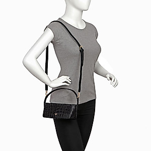 Hidesign Women's Leather Multi-Purpose Micro Crossbody Bag/Satchel