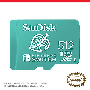 SanDisk 512GB microSDXC Card Licensed for Nintendo Switch - SDSQXAO-512G-GNCZN