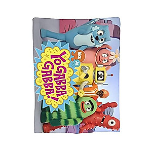 Pobecan Yo Gabba Anime Gabba! Blanket Throw Blankets Ultra Soft Flannel Lightweight Throws for Couch, Bed,All Seasons Use 40"x30"