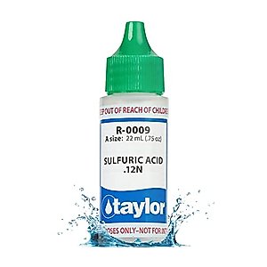 TAYLOR TECHNOLOGIES INC R-0009-A SULFURIC ACID .12N 3/4 OZ