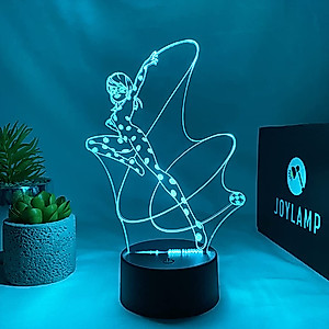 JoyLamp Ladybug from Miraculous - Official JoyLamp x Miraculous Collection - 16 Colors + Remote Control - Miraculous 3D Lamp