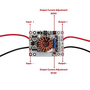 Oumefar 10.5-70V to 2.5-58V Step Up Down Module 10A 180W DC Boost Voltage Converter Adjustable Boost Converter Module for LED Driver