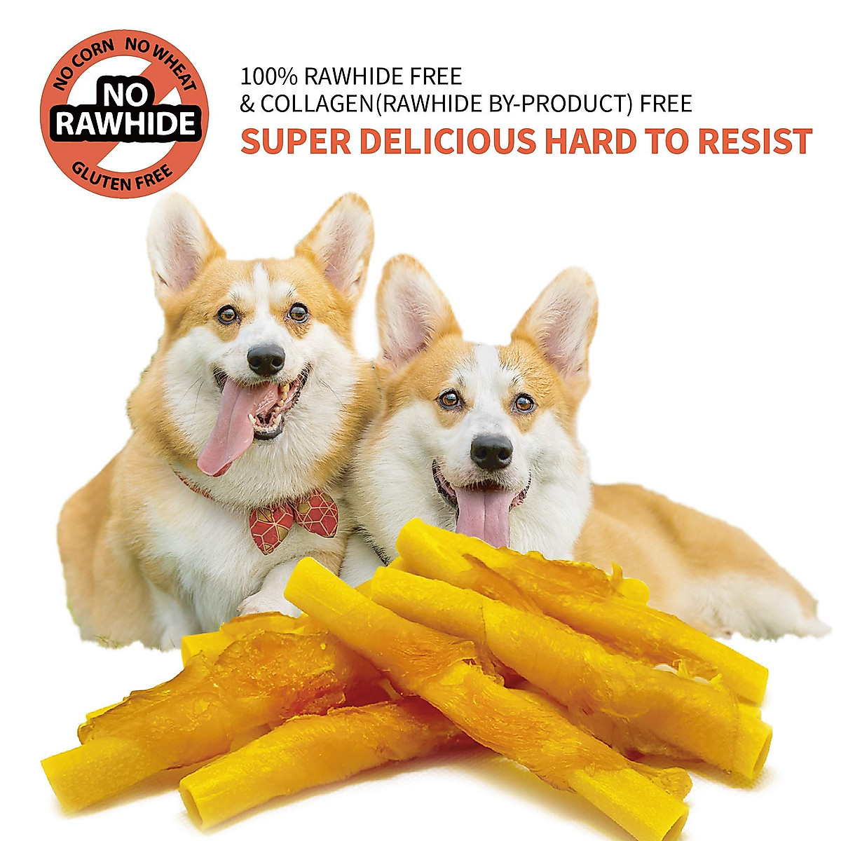 LuvChew Chicken Wrapped Dog Bone Treat Sticks with Glucosamine & Turmeric, Easy to Digest, Non-Rawhide Soft Chicken Cheese Dog Chew Treats 15pcs/Pack