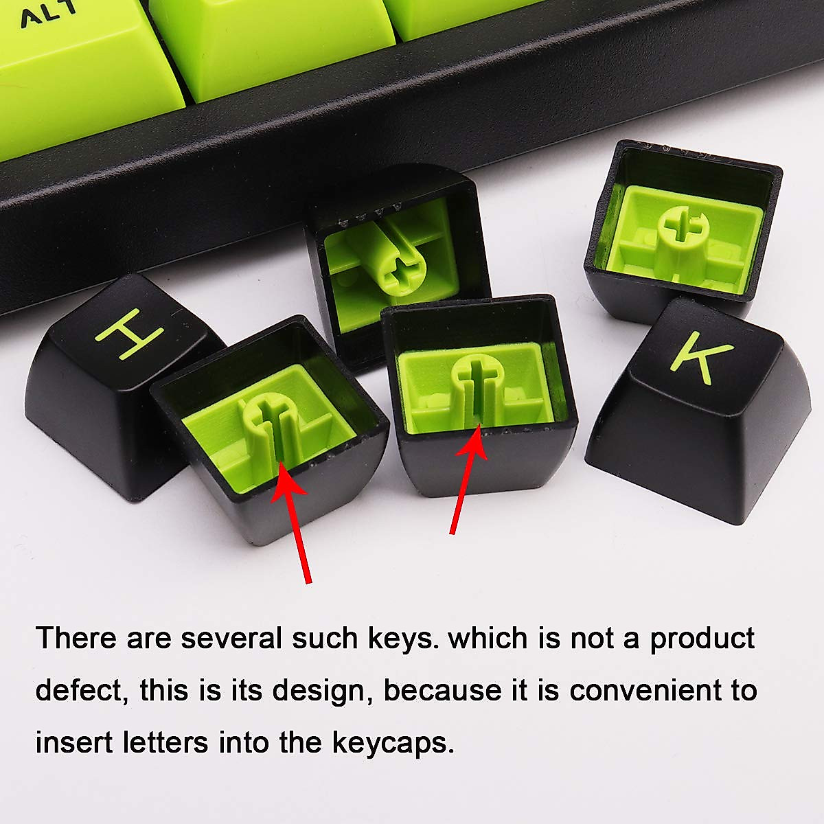 112 Keys GSA Profile Keycaps Double Shot ABS Ball Shape Black Green for Cherry Mx Switch Mechanical Gaming Keyboard Keycap(Green Black)