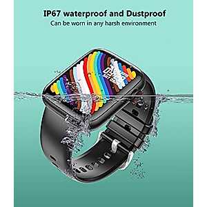 Smart Watch for Men Women with Bluetooth Call Answer/Dail,1.85'' HD Full Touch Screen Fitness Tracker, Smartwatch with Heart Rate Blood Oxygen Blood Pressure Sleep Monitor for Android and iPhone