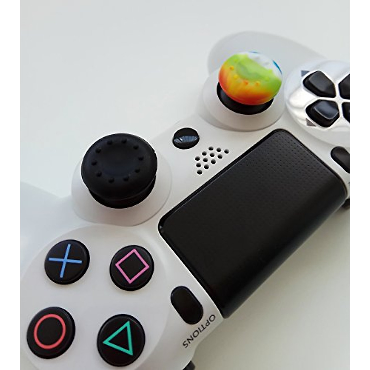 PS5 Controller Skin,Hikfly Silicone Cover for Sony PlayStation5 Controller Grip Skin Protector Faceplates Kits Video Games(2X Cover with 8 x Thumb Grips Caps)(CamoRed,CamoBlue)