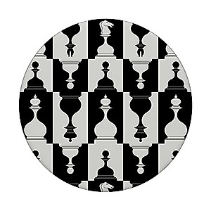 Chess Themed Pattern Chess Player PopSockets Swappable PopGrip