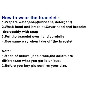 Zimlove Natural Jade Bangle Bracelet for Women Classcial Retro Chinese Style Green Hand Jade Bracelets with Gift Box (Green 58mm)