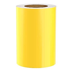 Premium Vinyl Label Tape for DuraLabel 9000 / Kodiak, LabelTac 9, VnM 8, SafetyPro 9G and Viscom ProMax 9, Yellow, 8" x 150'