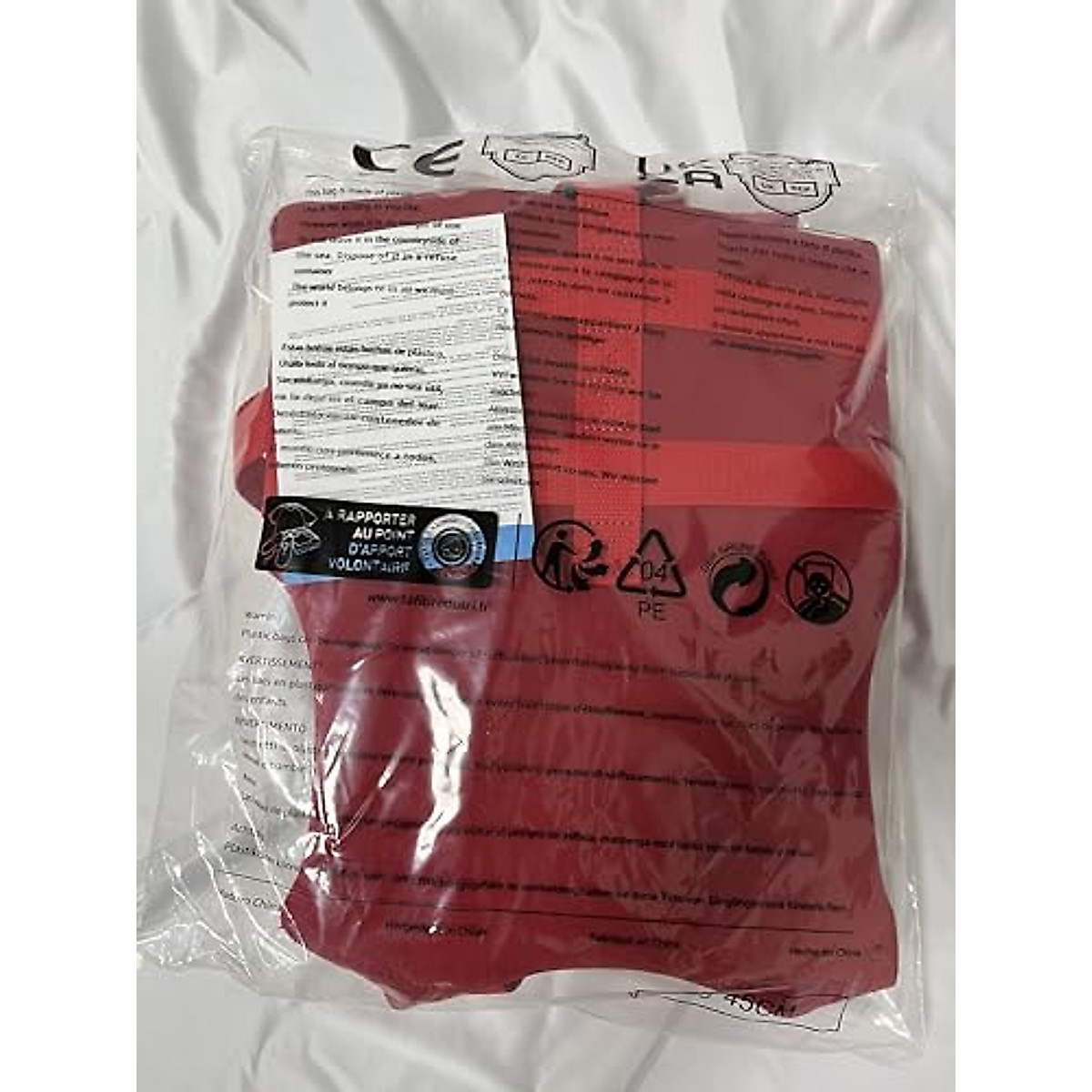 Toddler Swim Vest Floaties for Kids with Adjustable Safety Strap for Learn to Swim Children, Stripes Red S Age 1-3