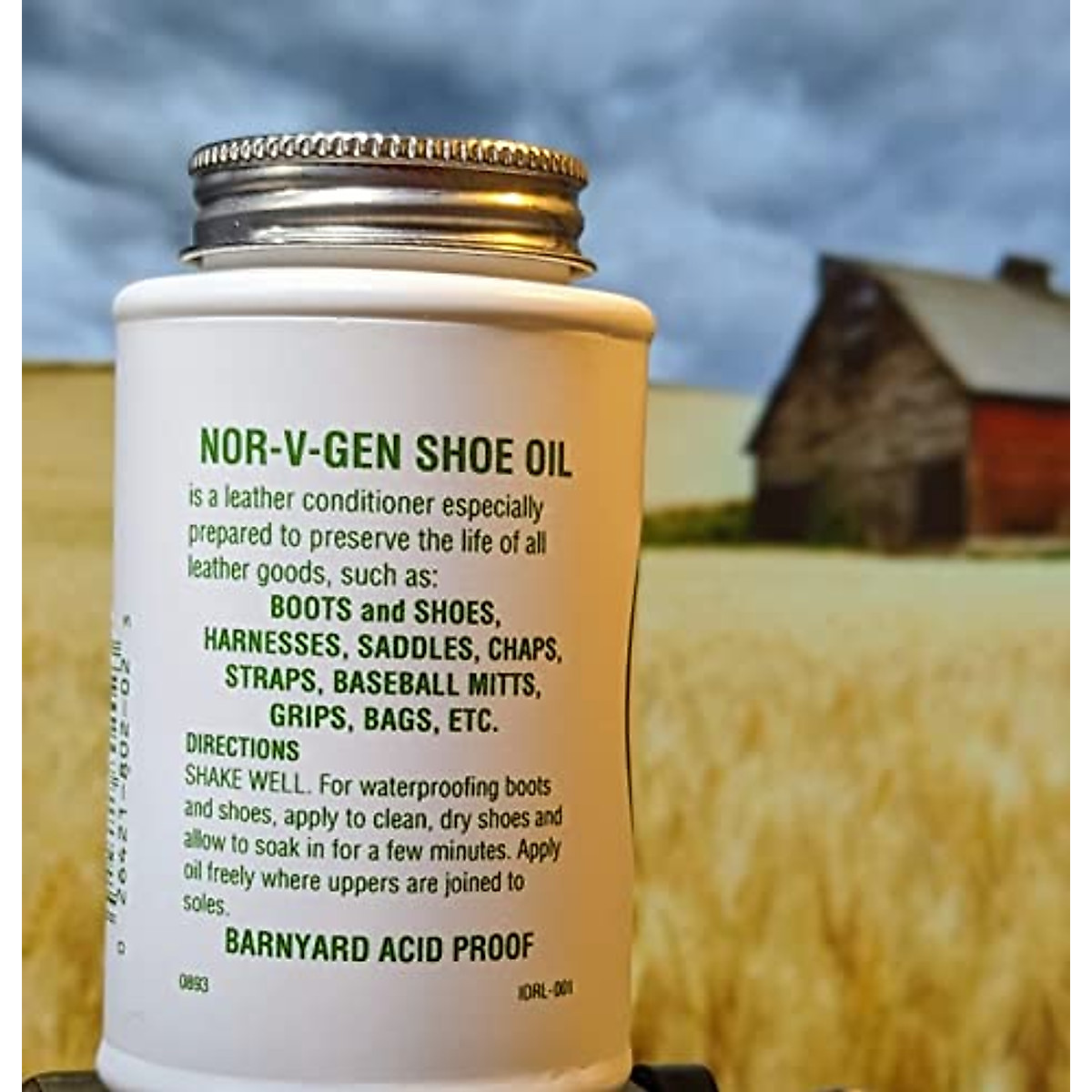 NOR-V-GEN All Leather Conditioning Oil Nourishes Waterproof and Protects all Leather Goods - Treatment for Shoes & Leather Products, 8oz