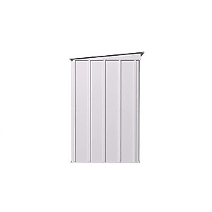 Arrow Classic Steel Storage Shed, 6x4, Flute Grey