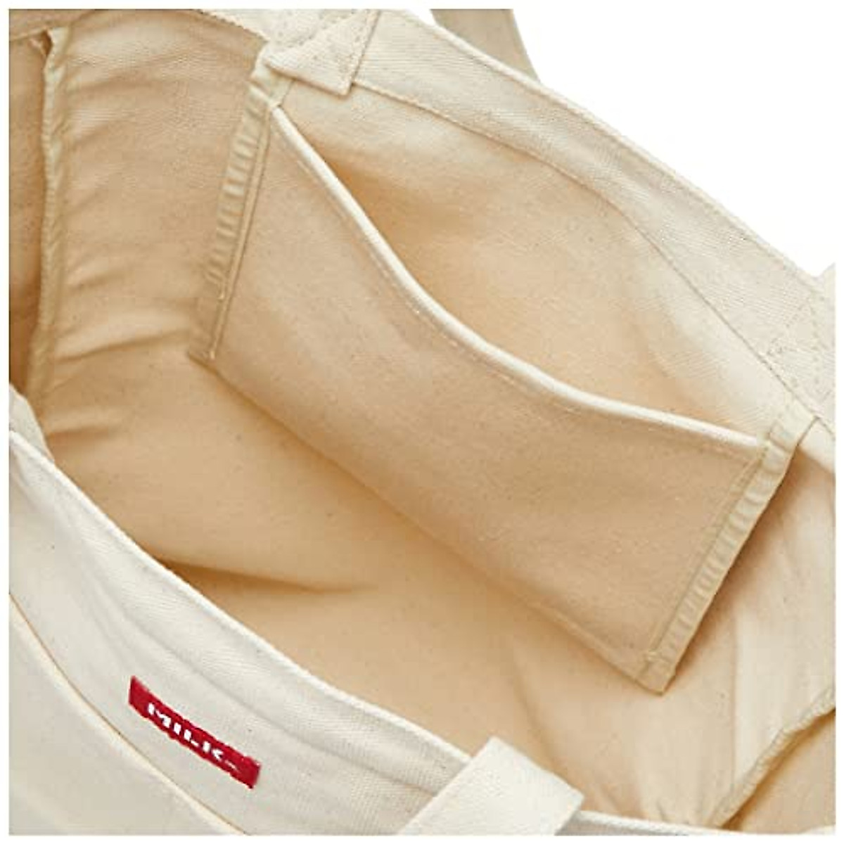 Milkfed PC Pocket Tote Bag, Women's, Red