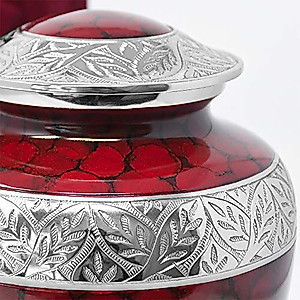 Trupoint Memorials Cremation Urns for Adult - Handcrafted Cremation Urn, Large Burial Urns for Ashes Adult Male - Urns for Human Ashes Adult Female, Funeral Decorative Urns - Up to 200 LBS