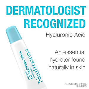 Neutrogena Hydro Boost Hydrating Lip Sleeping Mask with Hyaluronic Acid, Clear Overnight and Daily Moisturizing Treatment for Very Dry Lips, Fragrance Free Squeeze Tube Lip Balm, 0.35 oz