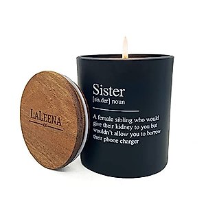 LaLeena Candle Gifts for Sisters, Friends and Family - Large Scented Soy Candle - Luxury Candles for Home - Birthday Gifts for Friends, Sisters and Family (Lavender, 14 oz)