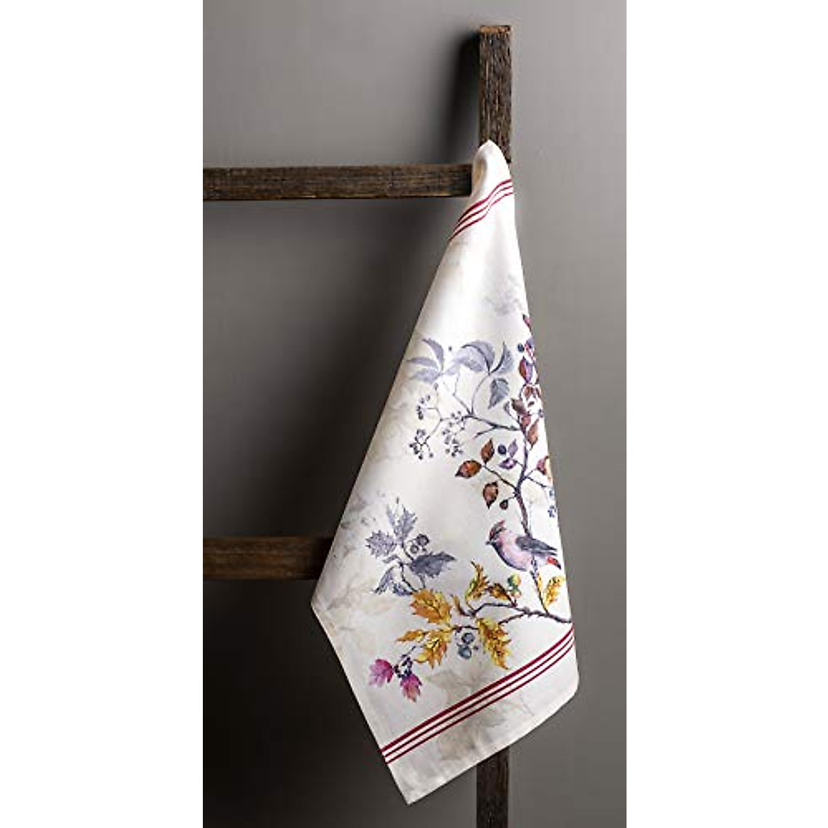 Maison d' Hermine Kitchen Towel 100% Cotton Quick Dry Cleaning Dishtowel for Gifts, Dining, Home, Wedding, Banquet, Buffet, Equinoxe - Beige - Thanksgiving/Christmas (Set of 3)