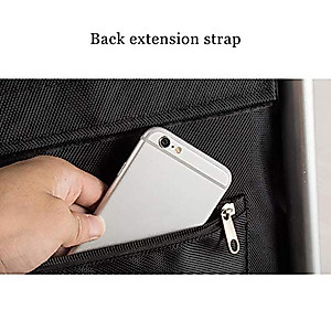 ATAAY Aluminum Climbing Shopping Cart, Elderly Folding Shopping Hand Truck, Waterproof Shopping + Stainless Steel Wheel Debris Fishing Trolley, 35kg Load (Black)