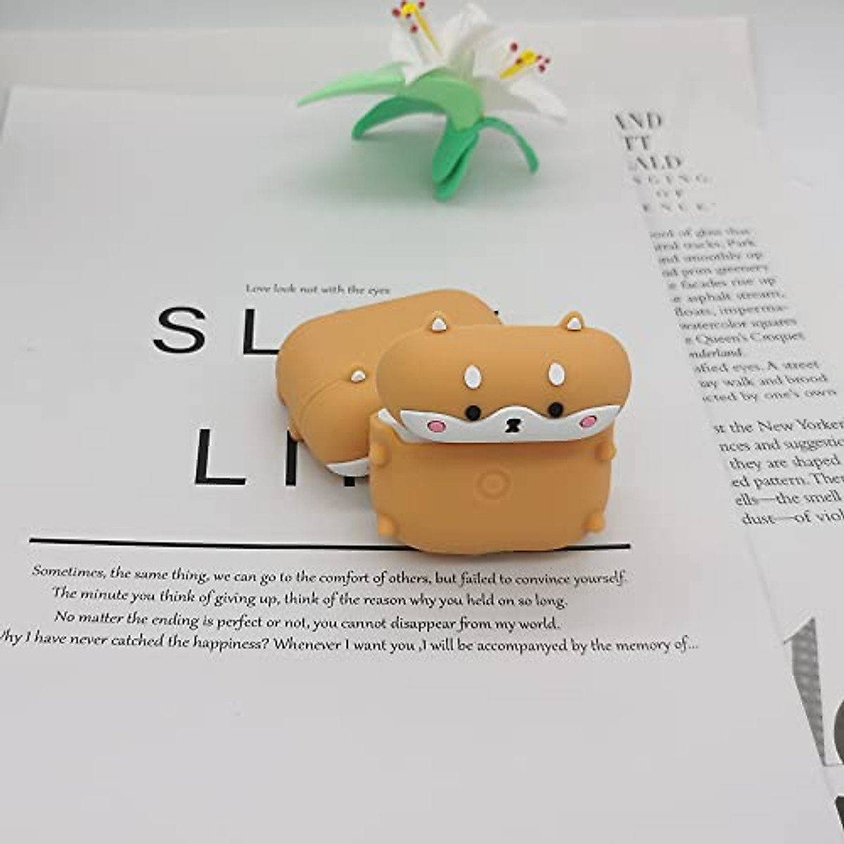 Dehoko Compatible with AirPods Case 3rd Generation 2021, Kawaii Funny Cute Kids Girls Boys Women Silicone Protective 3D Cartoon Shiba Inu Corgi Dog Design Case Cover for AirPods 3 Gen (Corgi Dog)