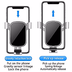 musttrue LUNQIN Car Phone Holder for 2019-2023 Audi A6 A7 S6 S7 RS6 RS7 Allroad Auto Accessories Navigation Bracket Interior Decoration Mobile Cell Mirror Phone Mount