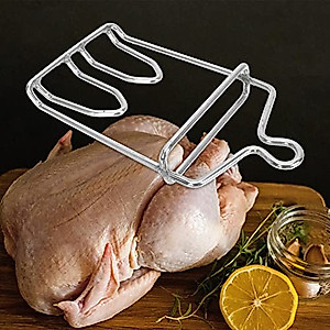 Happyyami Chicken Hanger for Slaughter Stainless Steel Poultry Hook Meat Hanging Hooks for Pork Poultry Duck Meat Processing Equipment