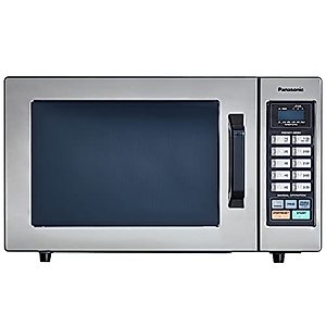 Panasonic Countertop Commercial Microwave Oven with 10 Programmable Memory and Touch Screen Control, 1000W of Cooking Power - NE-1054F - 0.8 Cu. Ft (Stainless Steel)