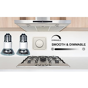 Pack of 2, E27 European Base 50W Kitchen Hoods GE WB08X10028 Appliance Bulbs