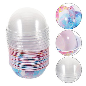 50pcs Box Muffins Cake Container with Lids Mini Cupcake Containers Moon Cake Containers Individual Cupcake Containers Cake Carrier Single The Pet Plastic Boxes