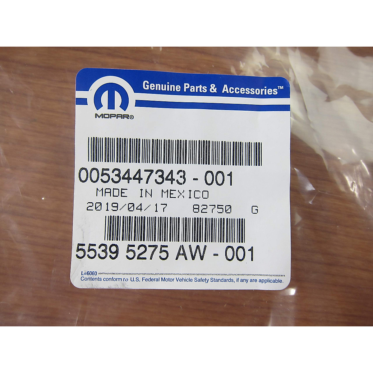 Jeep Wrangler JK Left Drivers Side Front Door to Body Weatherseal OEM