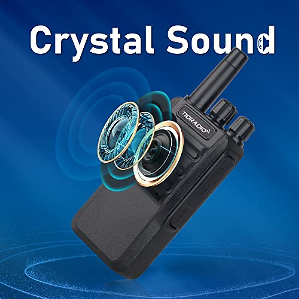 TIDRADIO TD-777Pro Walkie Talkies for Adults,2 Way Radios Walkie Talkies Long Range with earpiece and mic Set, Handfree, 2200mAh Battery and USB-C, for Restaurant School Church Business (10 Pack)