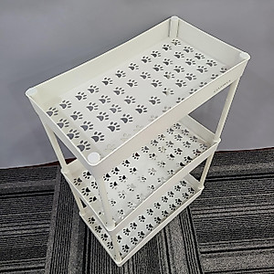 GIAJORYA Shelves for Storage Durable 3-Tier Plastic Storage Rack - Organize in Style