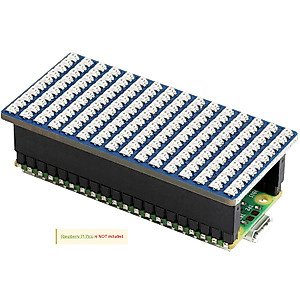 RGB Full-Color LED Matrix Module for Raspberry Pi Pico, 16×10 Grid,with Embedded Controller IC and LED Chip,Programmed and Controlled by Pico,High Standard and Colorful Dot Matrix Visual Effects