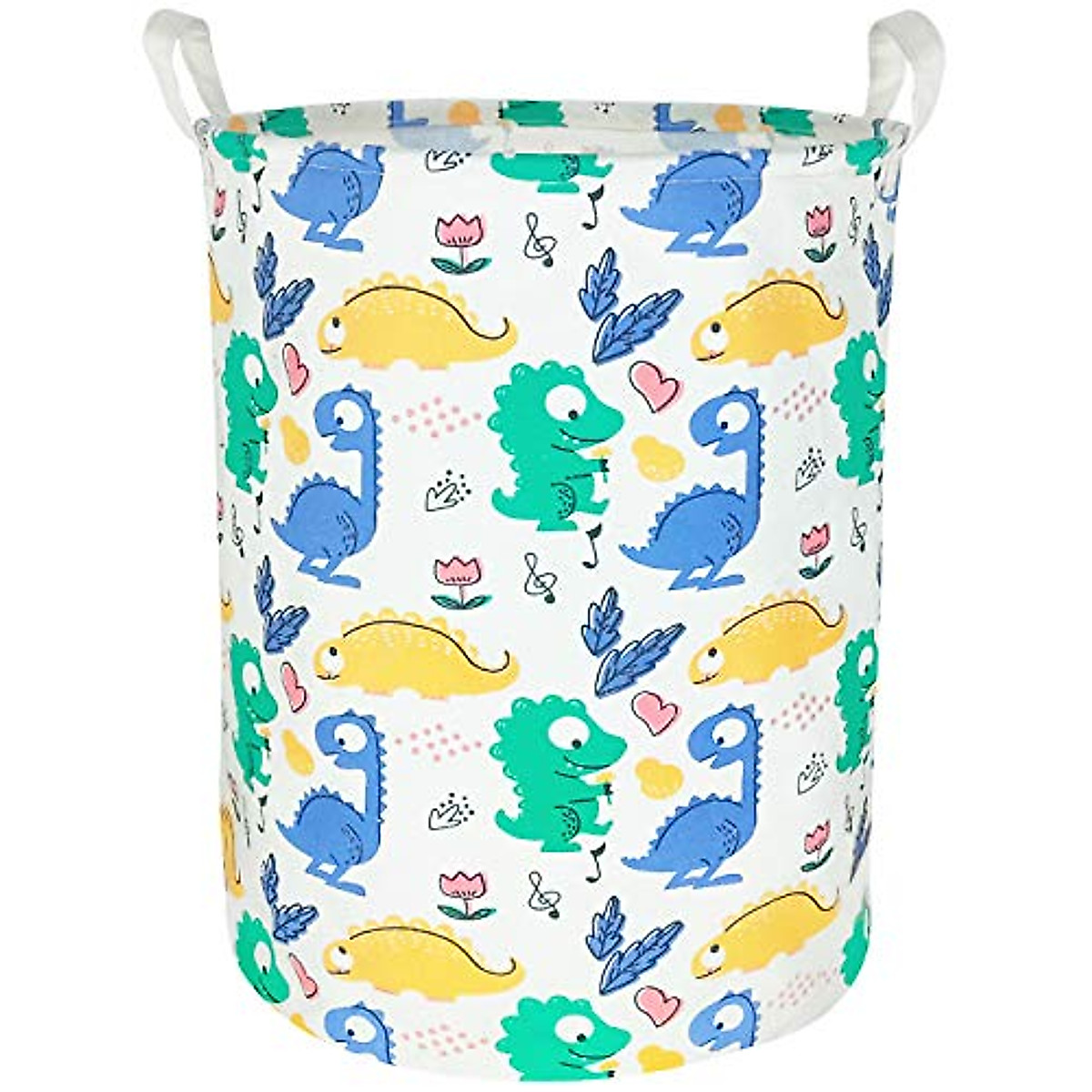 ASKETAM Baby Laundry Hamper, Cartoon Dinosaur, Durable, Large Capacity, Lightweight, Portable, Waterproof