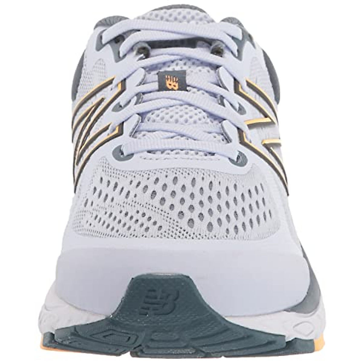 New Balance Women's 840 V5 Running Shoe, Silent Grey/Light Mango, 8 Wide