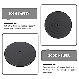 Floral Turntable Ball Bearings Stand Clay Sculpting Wheel Bonsai Trim Turntable Statue Rotating Swivel Plate Bearing Table Turntable Table Tray To Rotate Desktop Rotating Board Abs