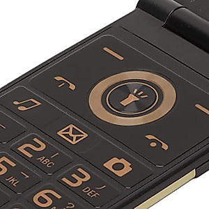 PUSOKEI 2G Unlocked Classic Flip Phone for Seniors, Dual SIM Rugged Flip Phone Elderly Flip Cell Phone Big Button 3800mAh Long Standby Clamshell Mobile Phone with LED Flashlight