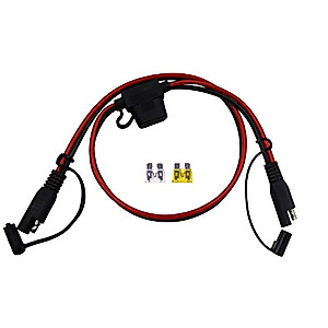 CUZEC 2FT/0.61m 14AWG SAE to SAE Extension Cable Quick Disconnect Wire Harness SAE Connector/SAE TO SAE Heavy Duty Extension Cable